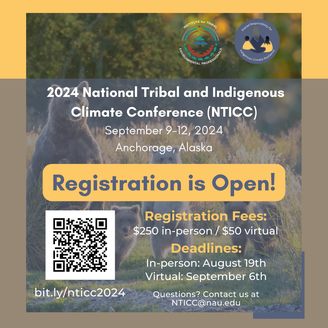 2024 National Tribal & Indigenous Climate Conference | Indigenous Resilience Center (IRes)
